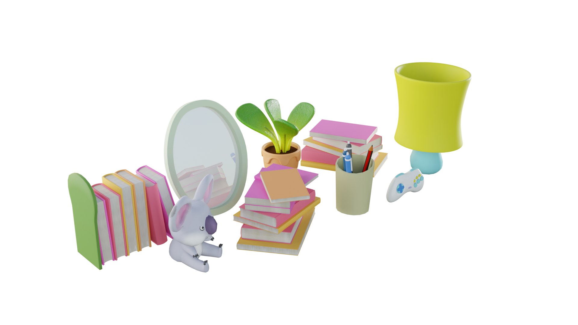 3D 3D Set Of Room Props Model - TurboSquid 2311339