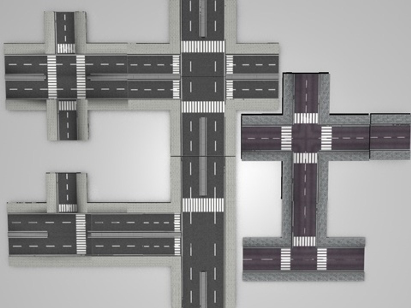 road segment 3d model