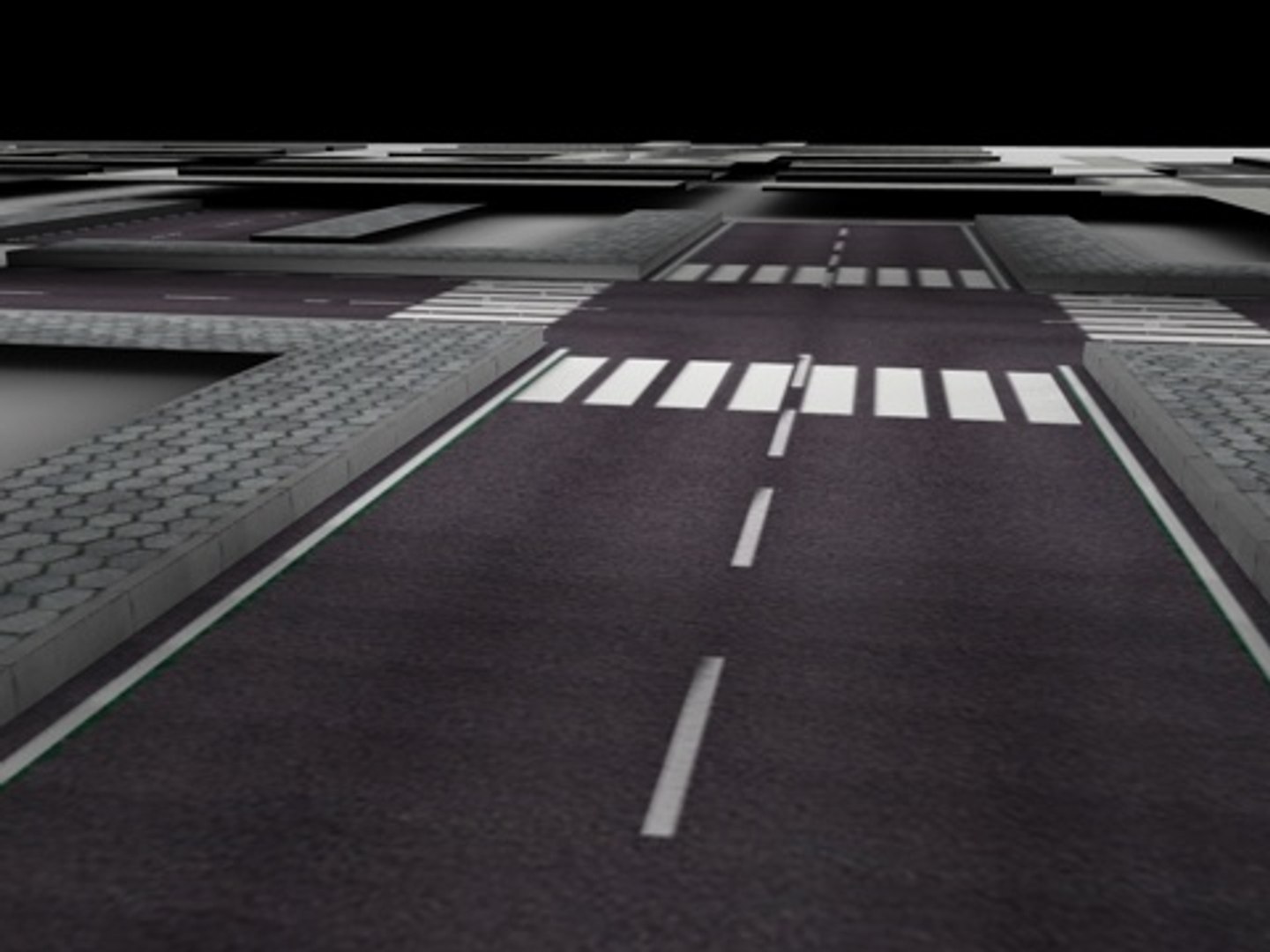 road segment 3d model