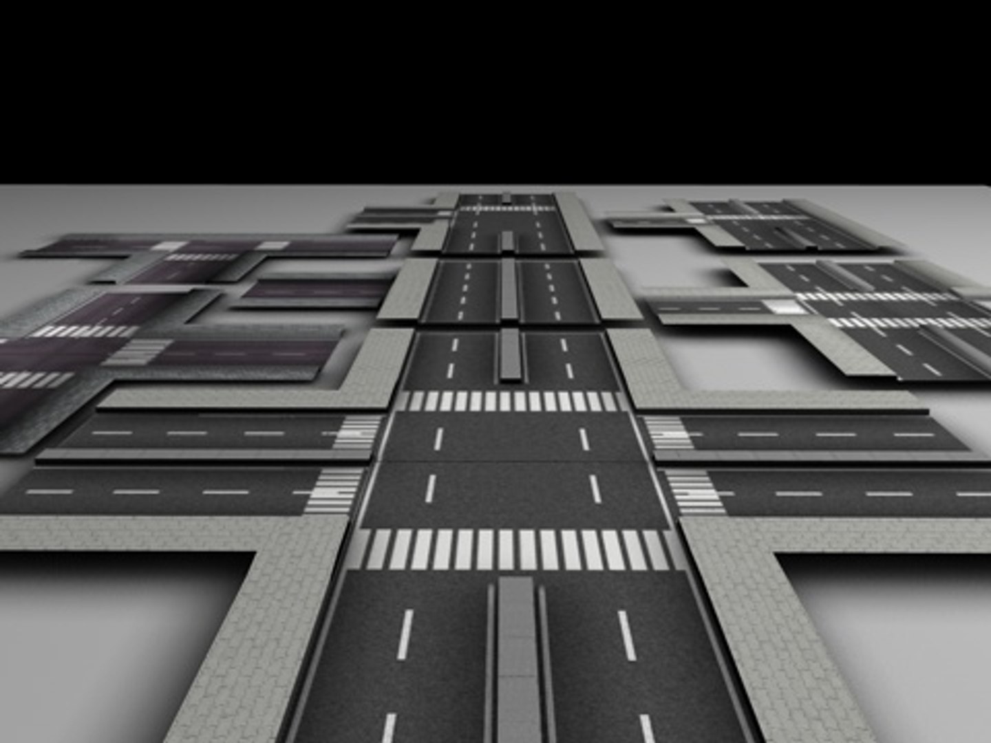 road segment 3d model
