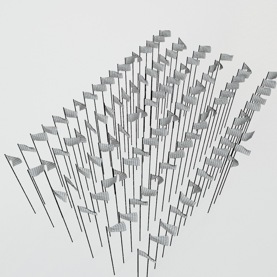 3d Obj 111 Flags