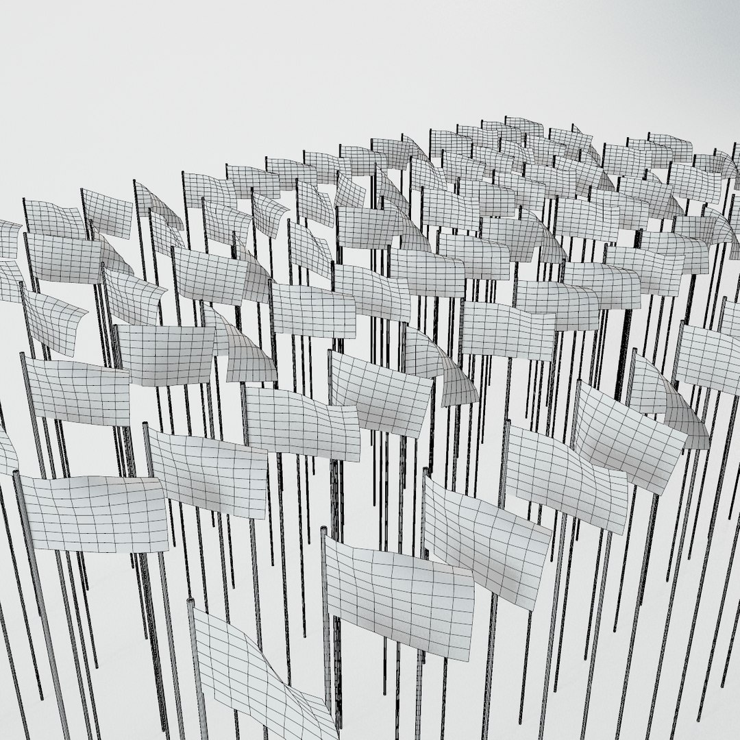 3d Obj 111 Flags