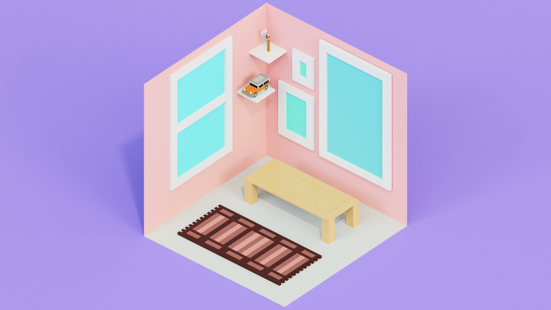 Free Room Voxel 3D Model - TurboSquid 1955858