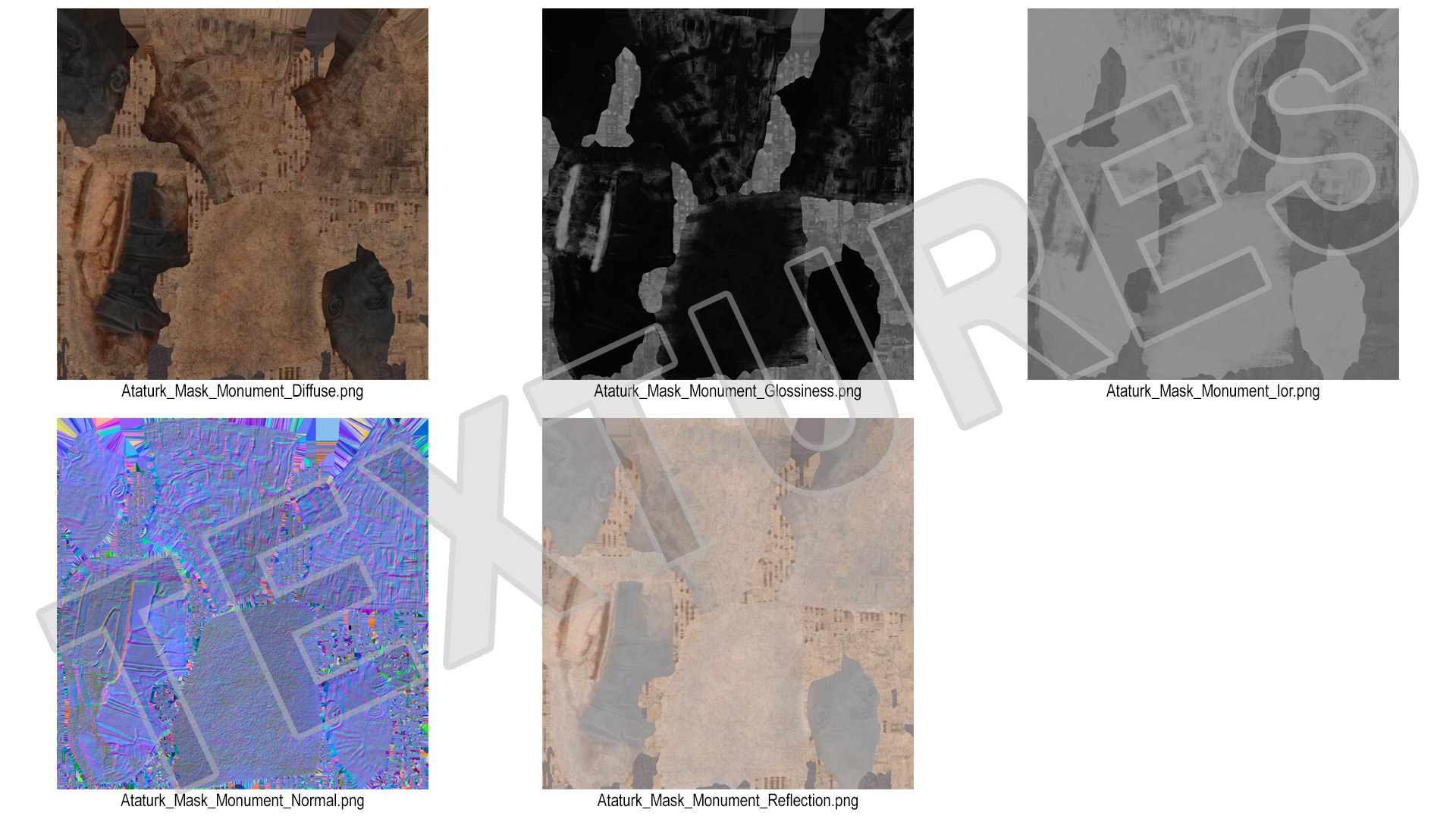 3D Ataturk Mask Monument Model - TurboSquid 2148608