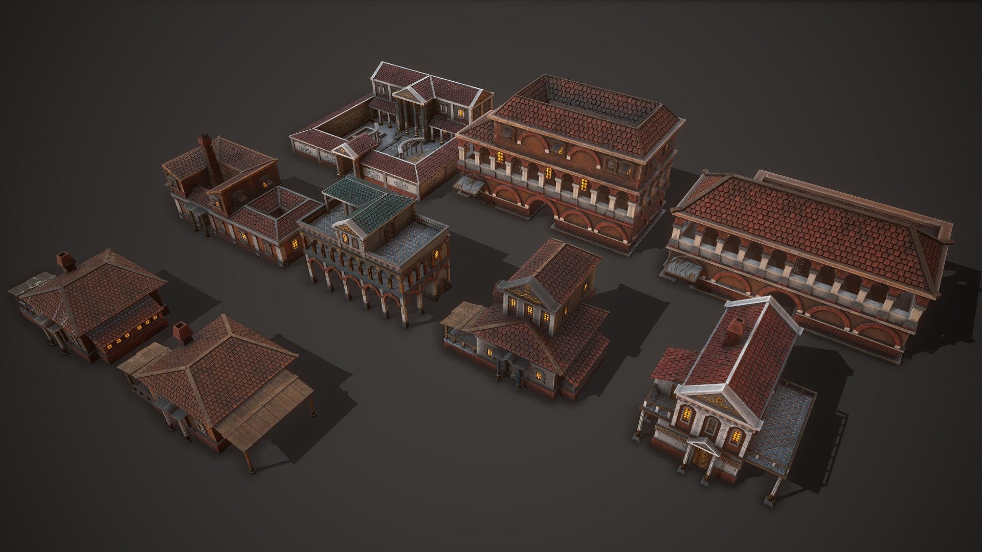 Ancient House Pack 3D Model - TurboSquid 1649973