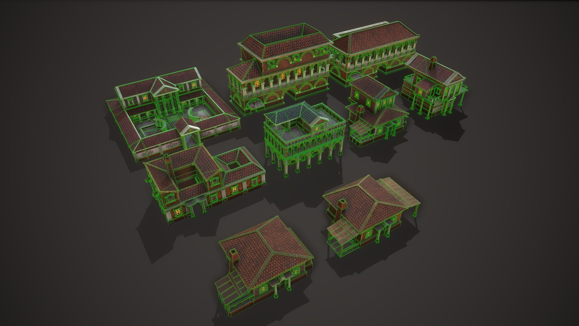 Ancient House Pack 3D Model - TurboSquid 1649973