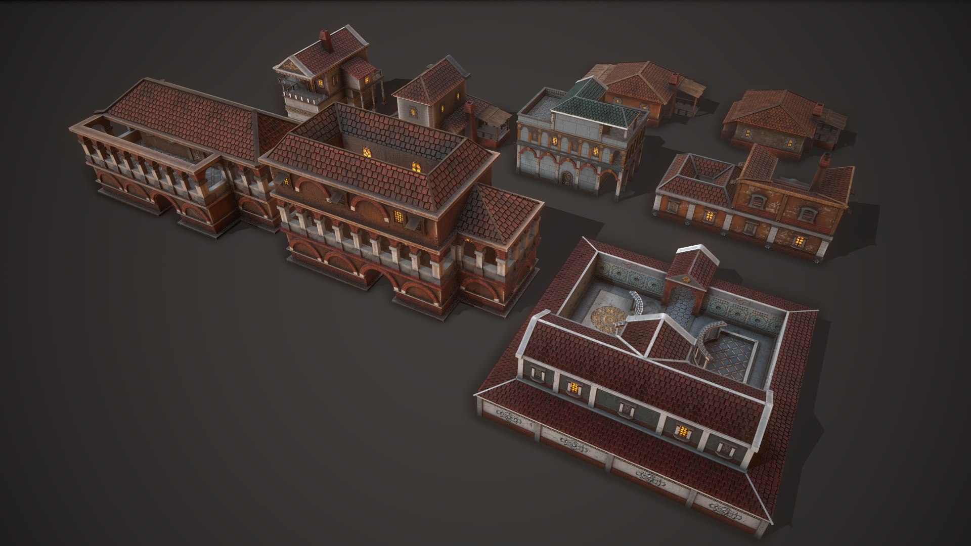 Ancient House Pack 3D Model - TurboSquid 1649973