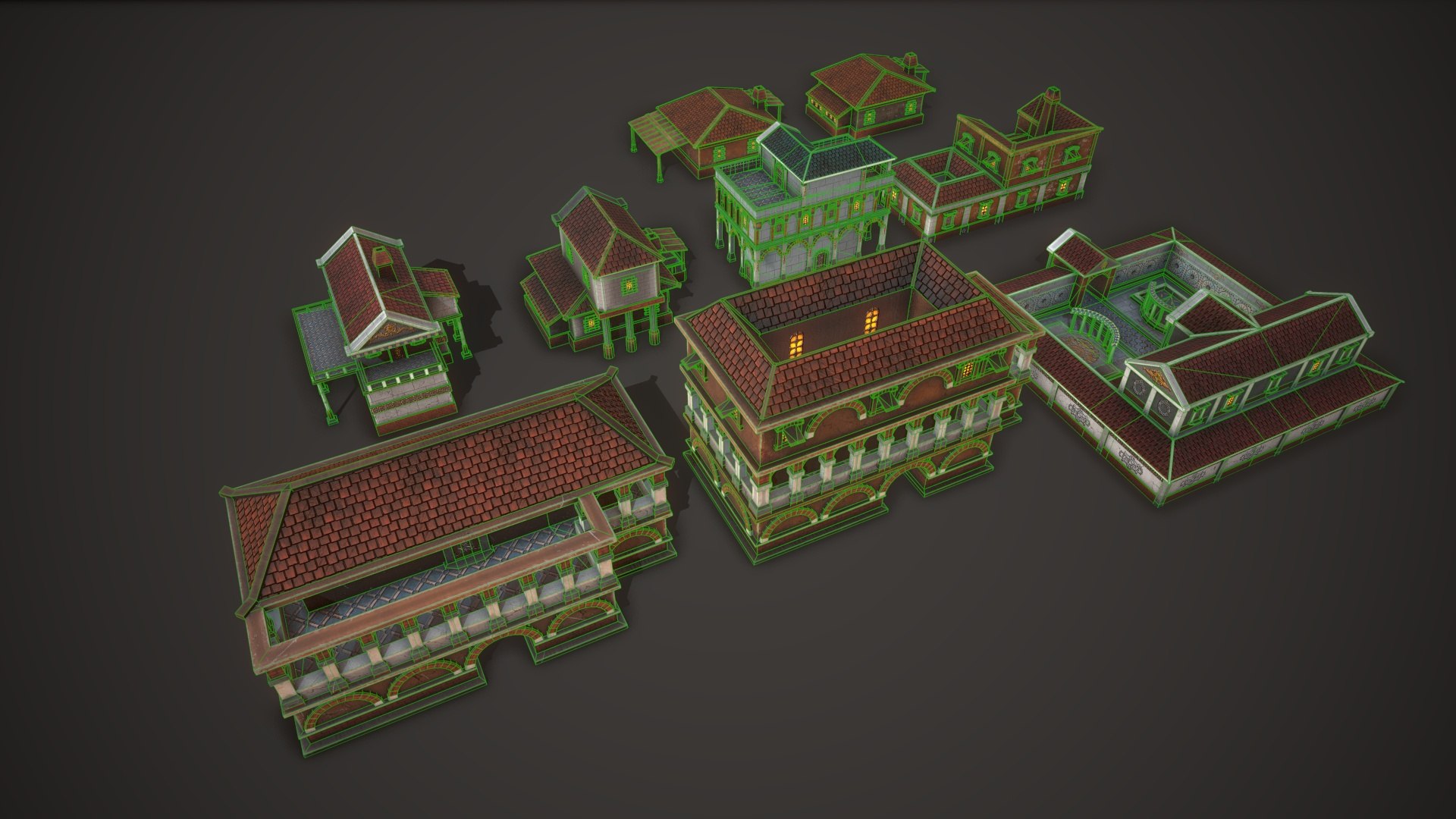 Ancient House Pack 3D Model - TurboSquid 1649973