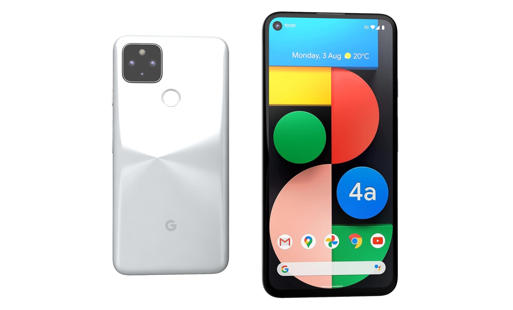 3D Google Pixel 4a 5G White Model - TurboSquid 2078875