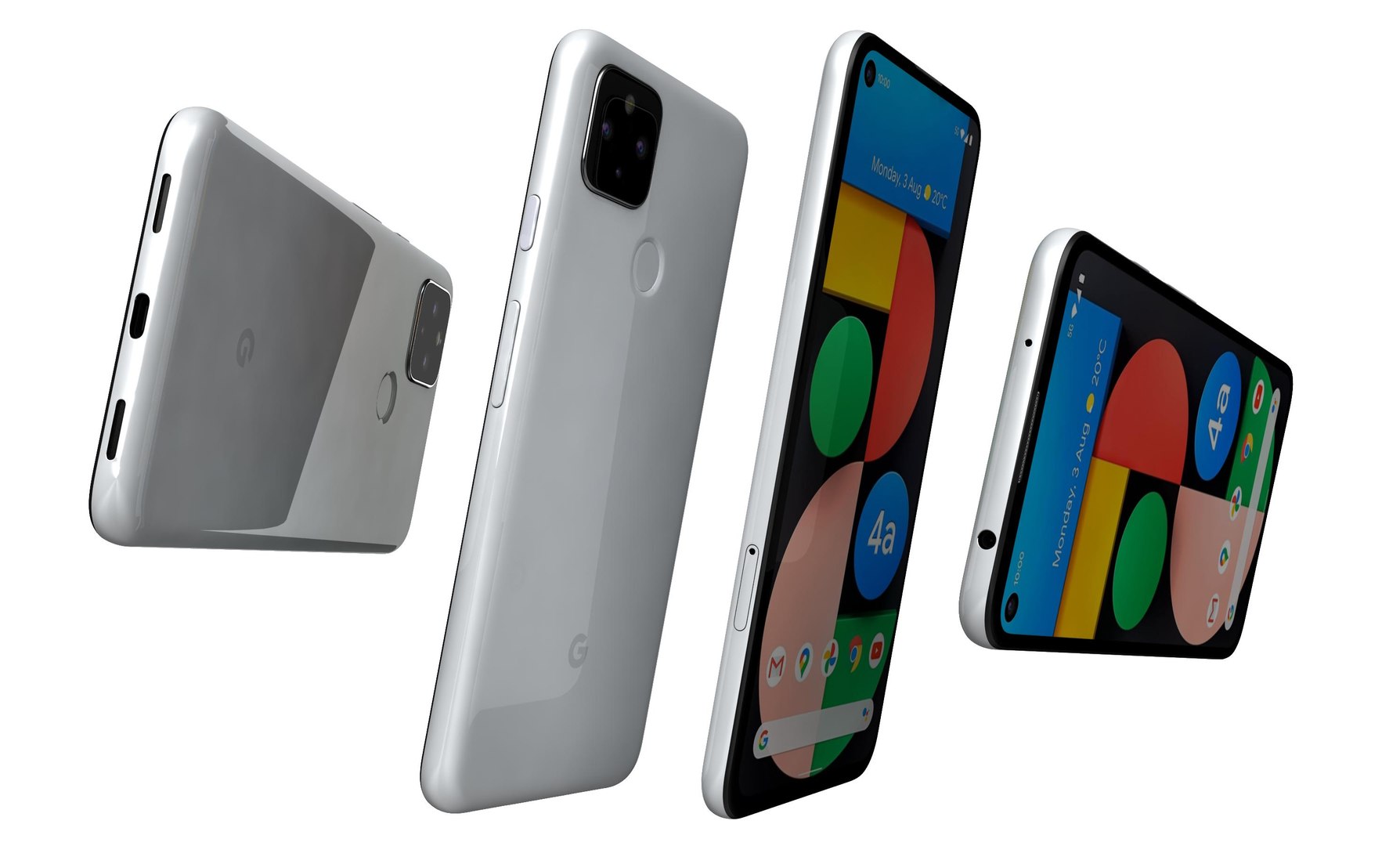 3D Google Pixel 4a 5G White Model - TurboSquid 2078875