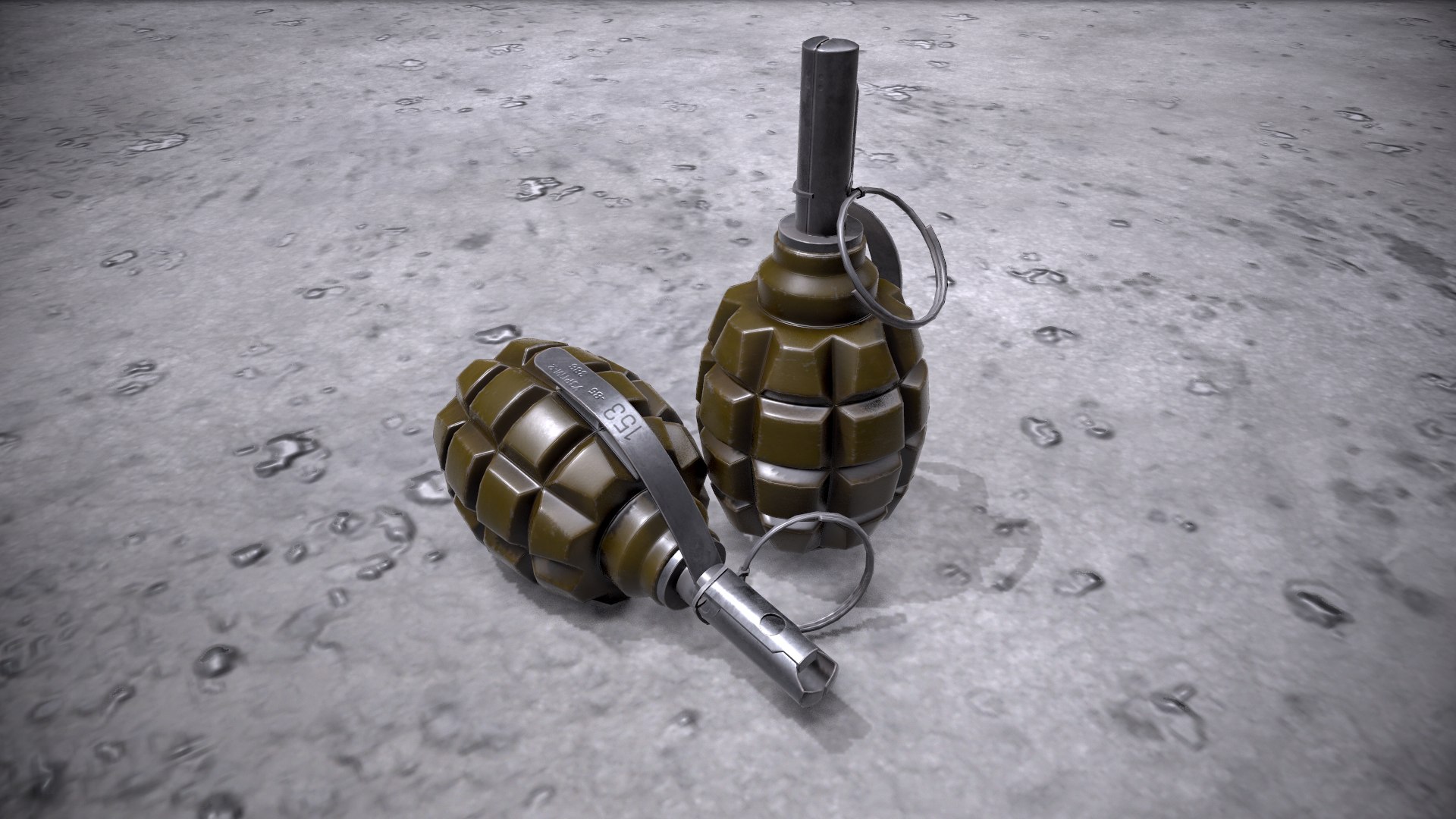 Soviet F1 Grenade Model - TurboSquid 1637885
