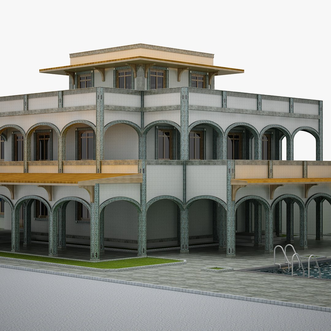 Villa 3d Max