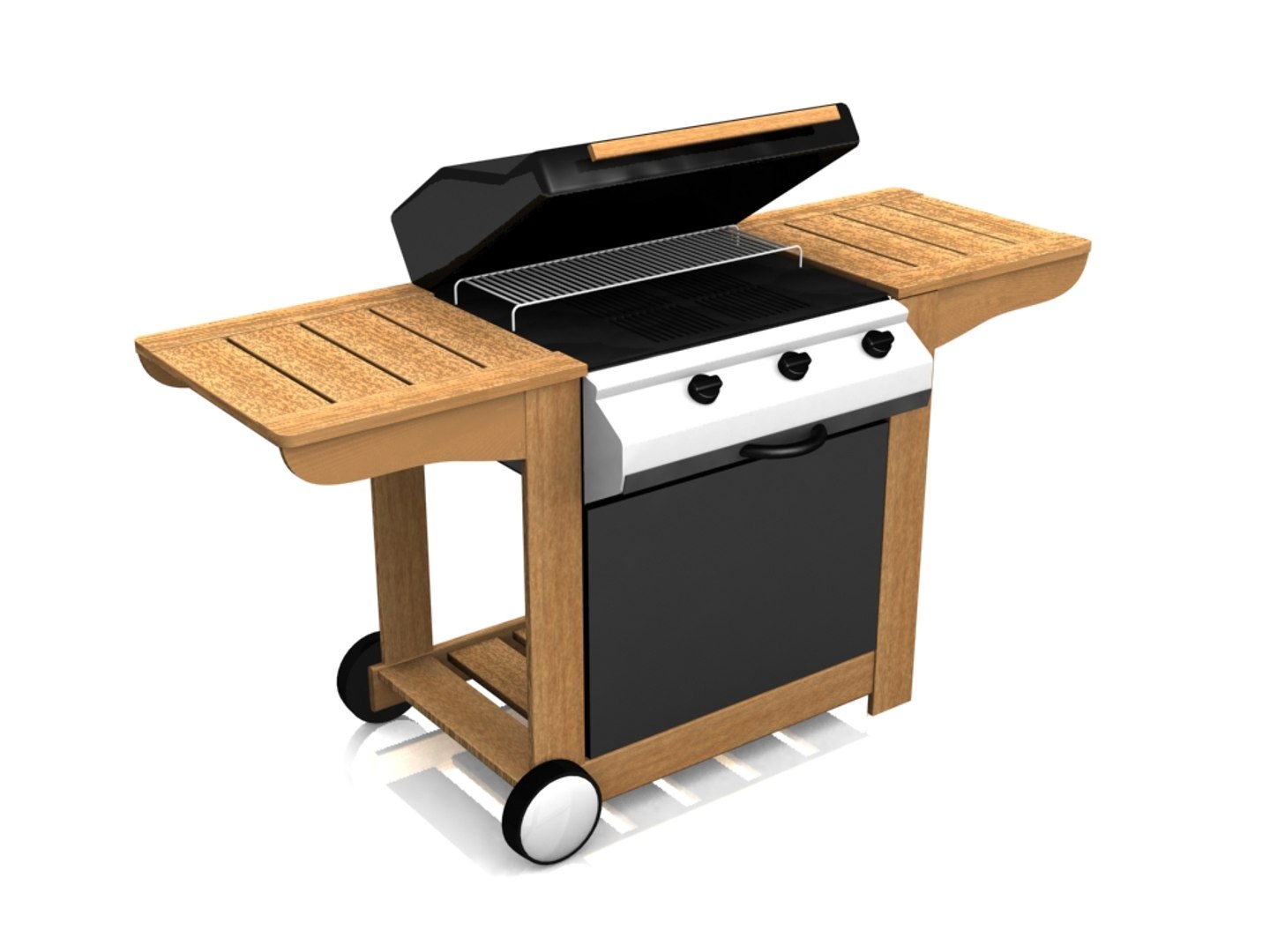 3d Model Of Gas Bbq Barbeque