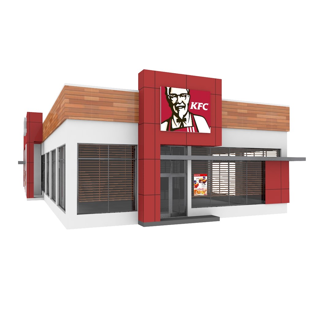 3d Model Kfc Restaurant