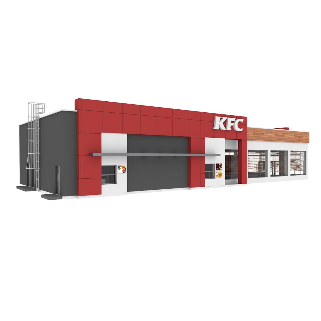 3d Model Kfc Restaurant