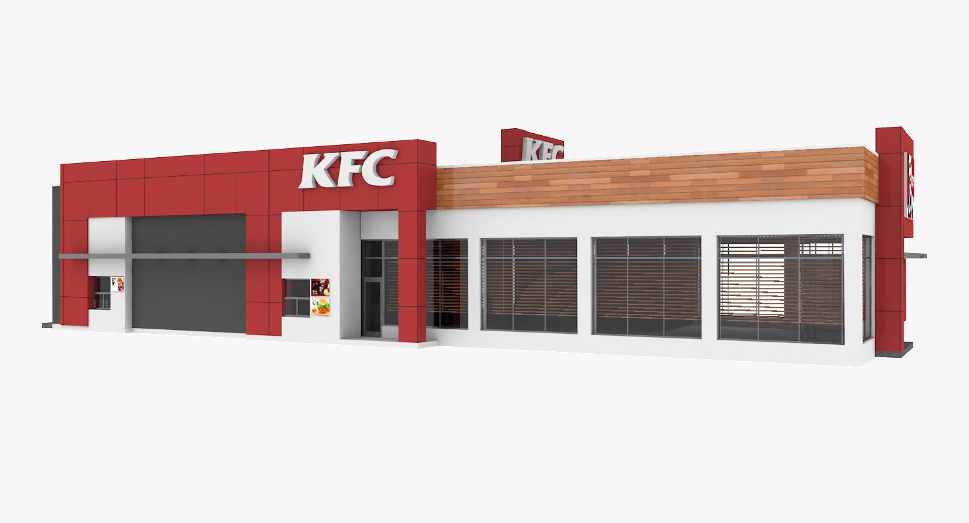 3d Model Kfc Restaurant