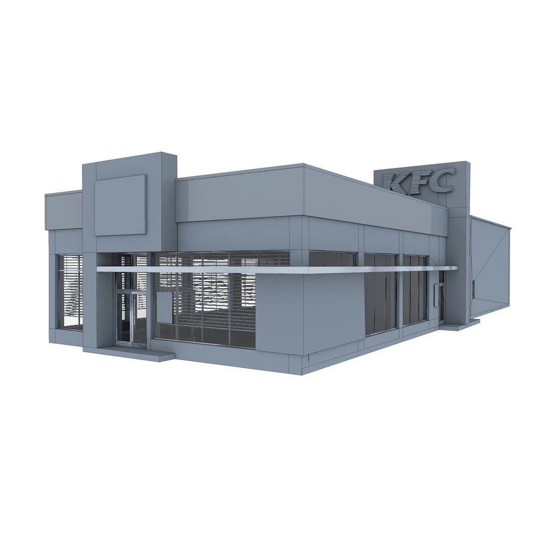 3d Model Kfc Restaurant