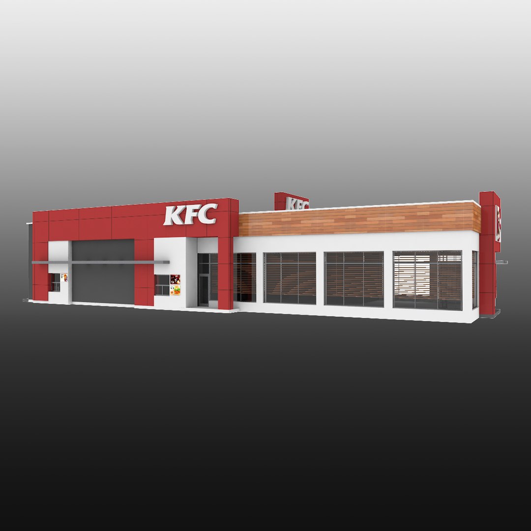 3d model kfc restaurant