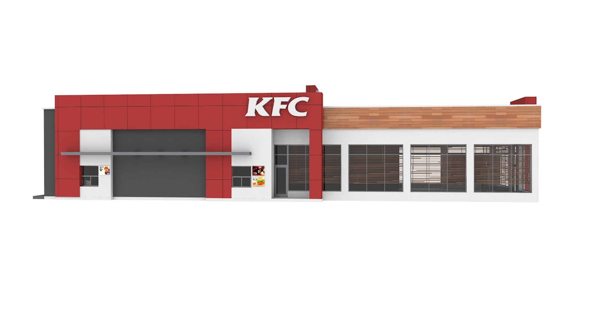 3d model kfc restaurant