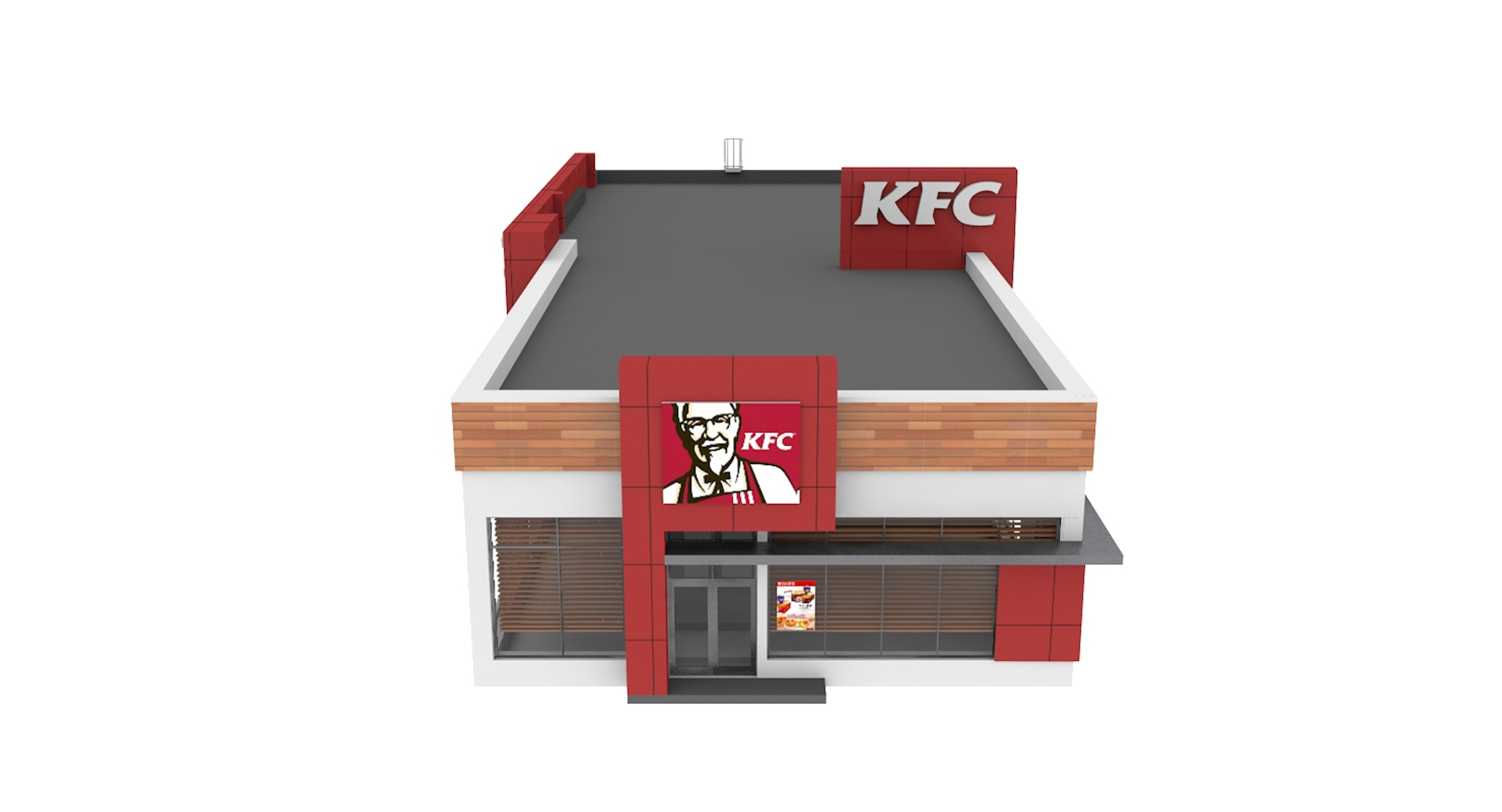 3d Model Kfc Restaurant