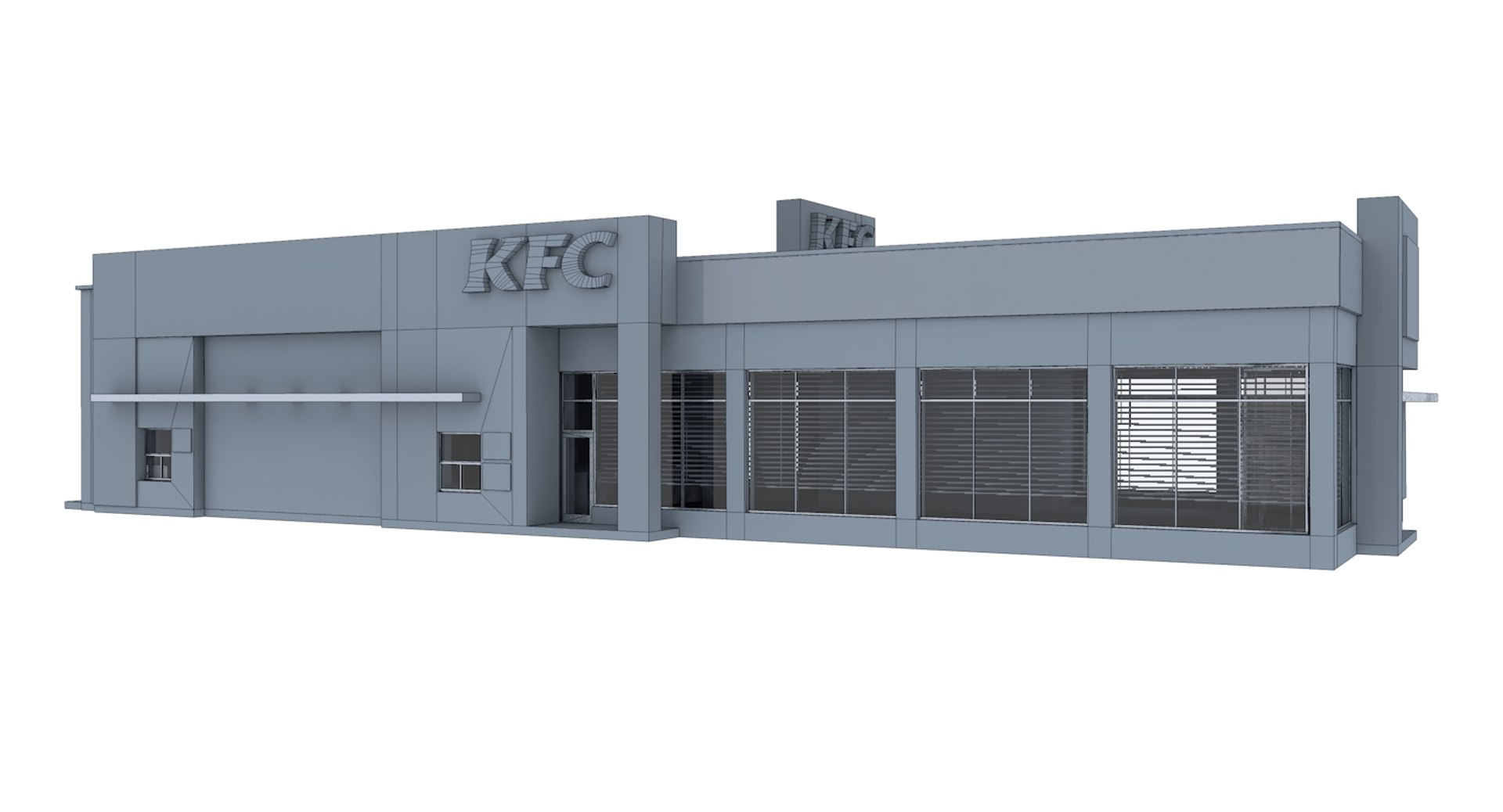 3d Model Kfc Restaurant