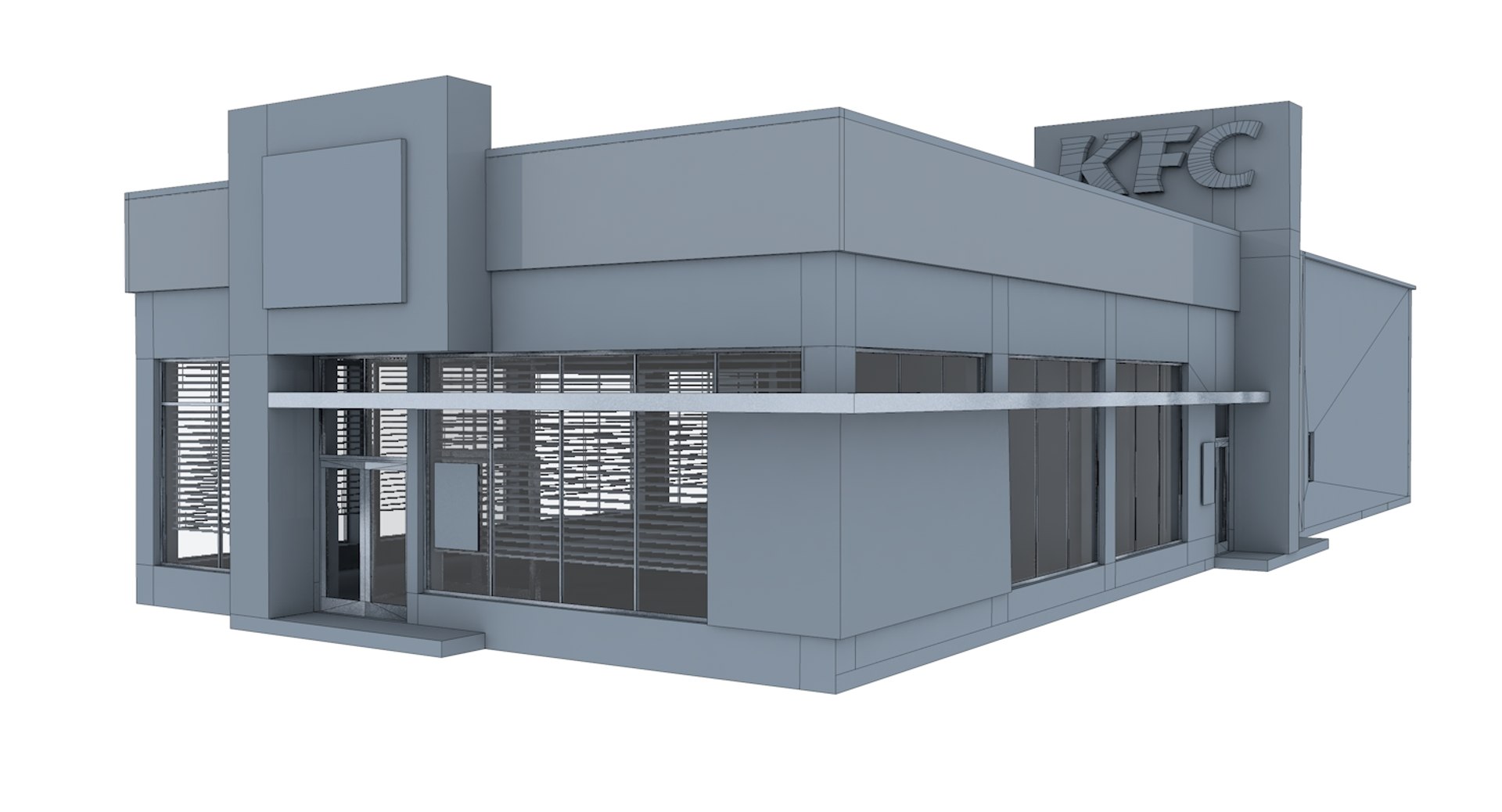 3d Model Kfc Restaurant