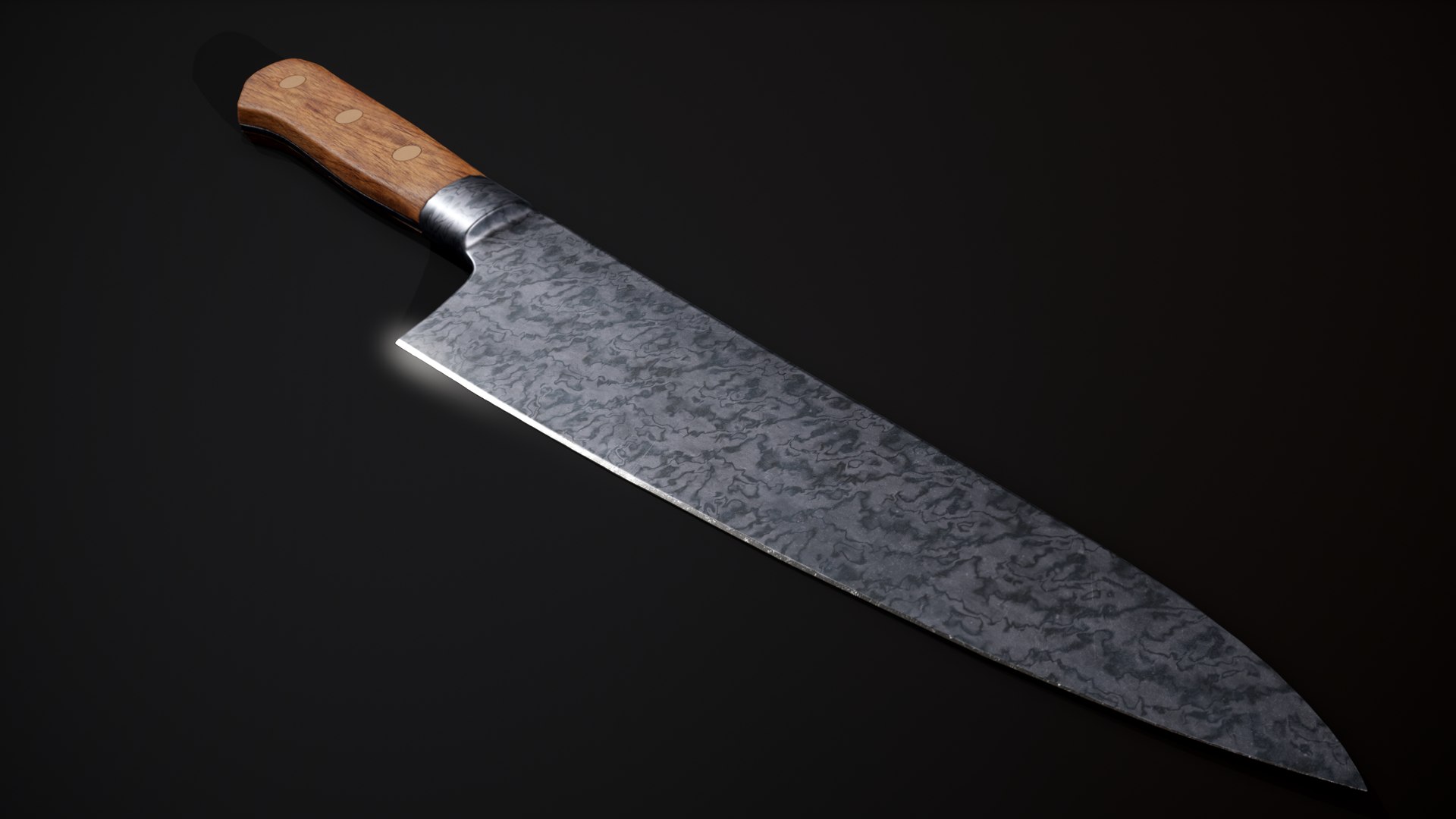 Knife kitchen realtime 3D model - TurboSquid 1649523