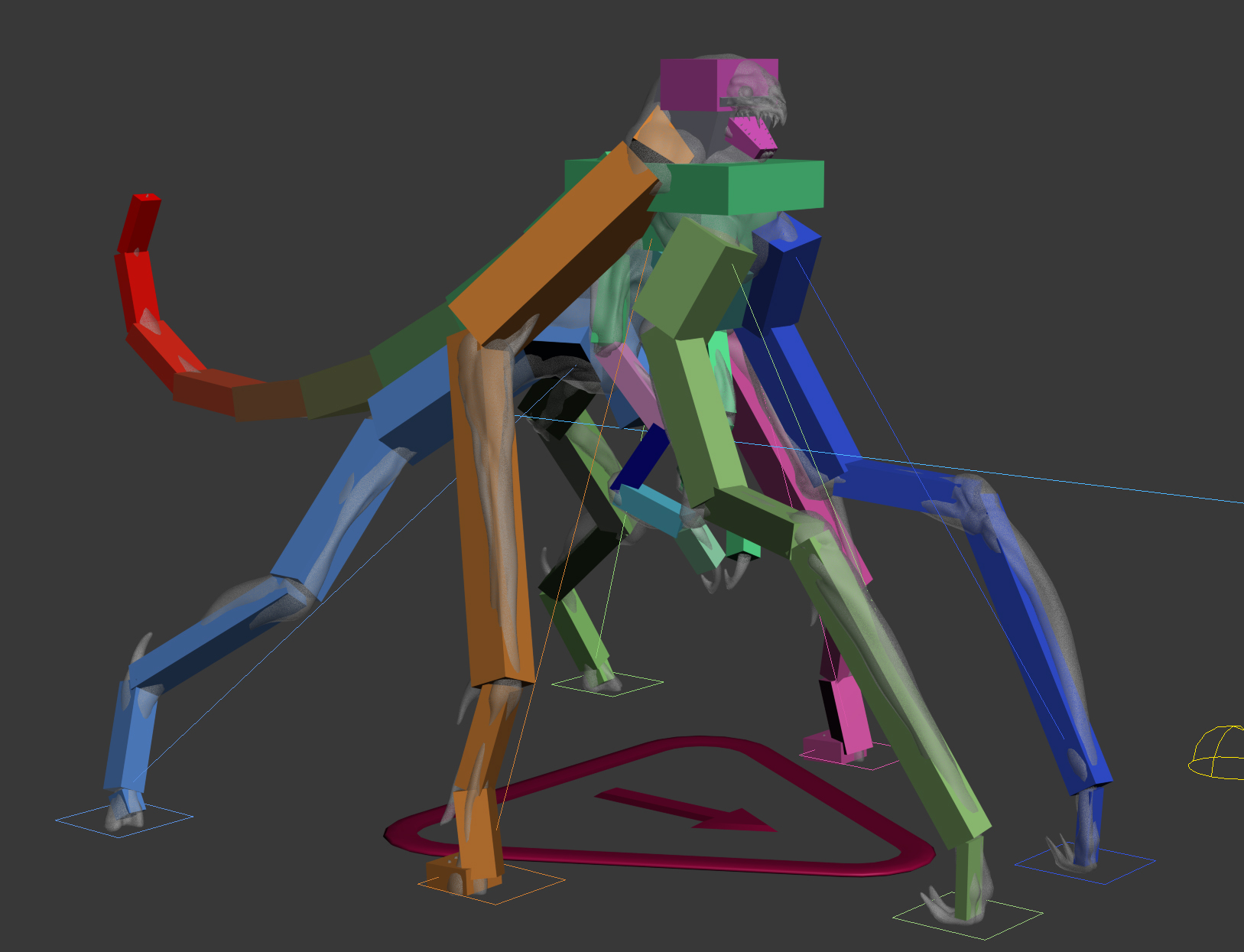 Spider flesh creature 3D model - TurboSquid 1894171