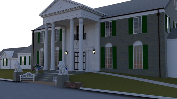 modelo 3d Graceland Elvis Mansion - TurboSquid 1924348