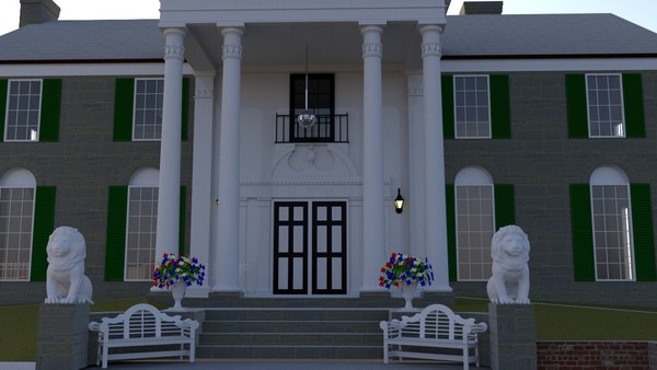 modelo 3d Graceland Elvis Mansion - TurboSquid 1924348