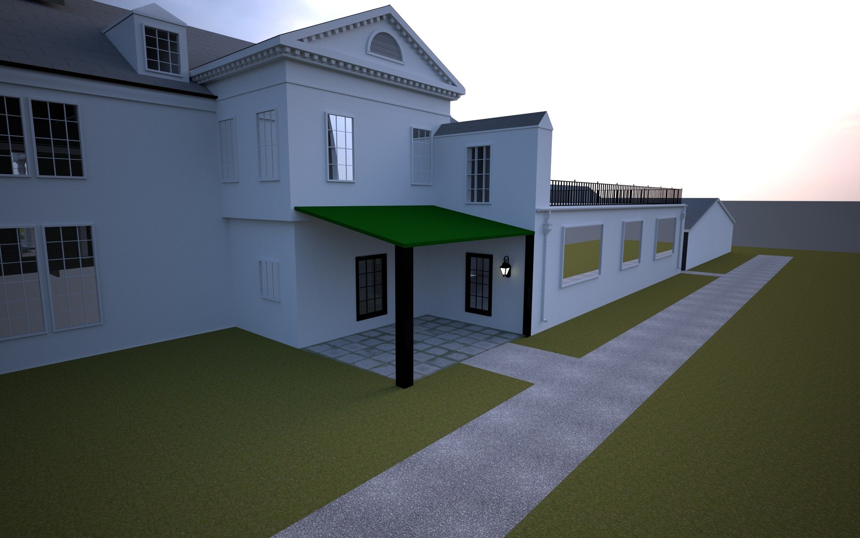 3D Graceland Elvis Mansion - TurboSquid 1924348