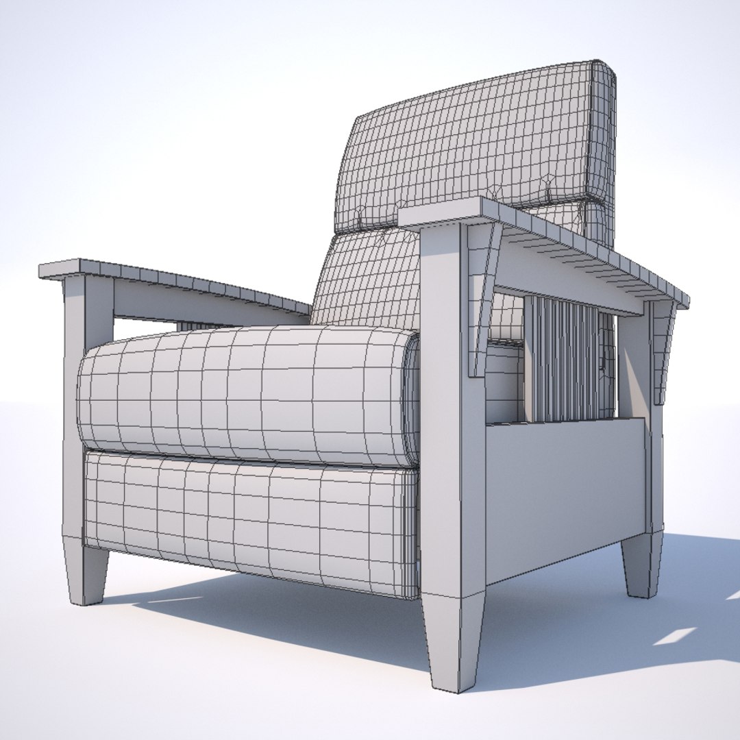 Lounge Chair 3d Obj
