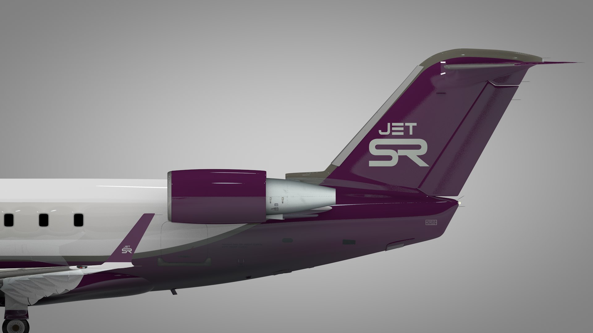 3D roll jet sr bombardier crj - TurboSquid 1657367