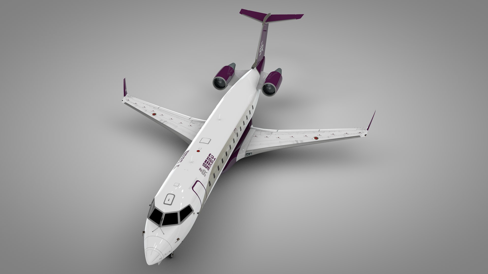 3D roll jet sr bombardier crj - TurboSquid 1657367