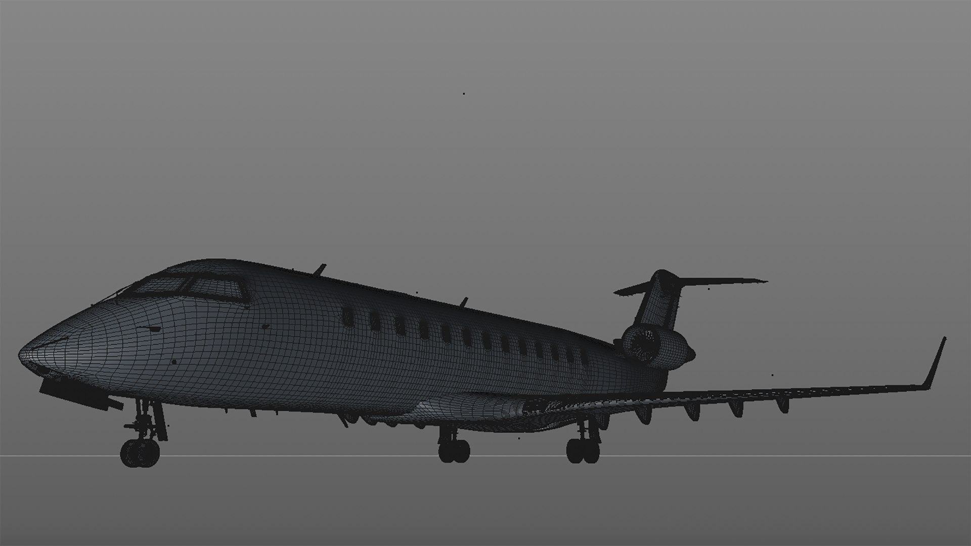 3D roll jet sr bombardier crj - TurboSquid 1657367