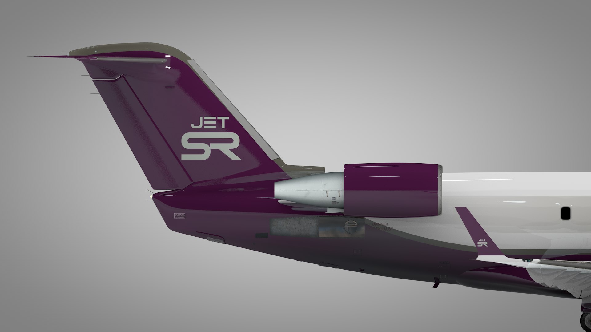 3D roll jet sr bombardier crj - TurboSquid 1657367
