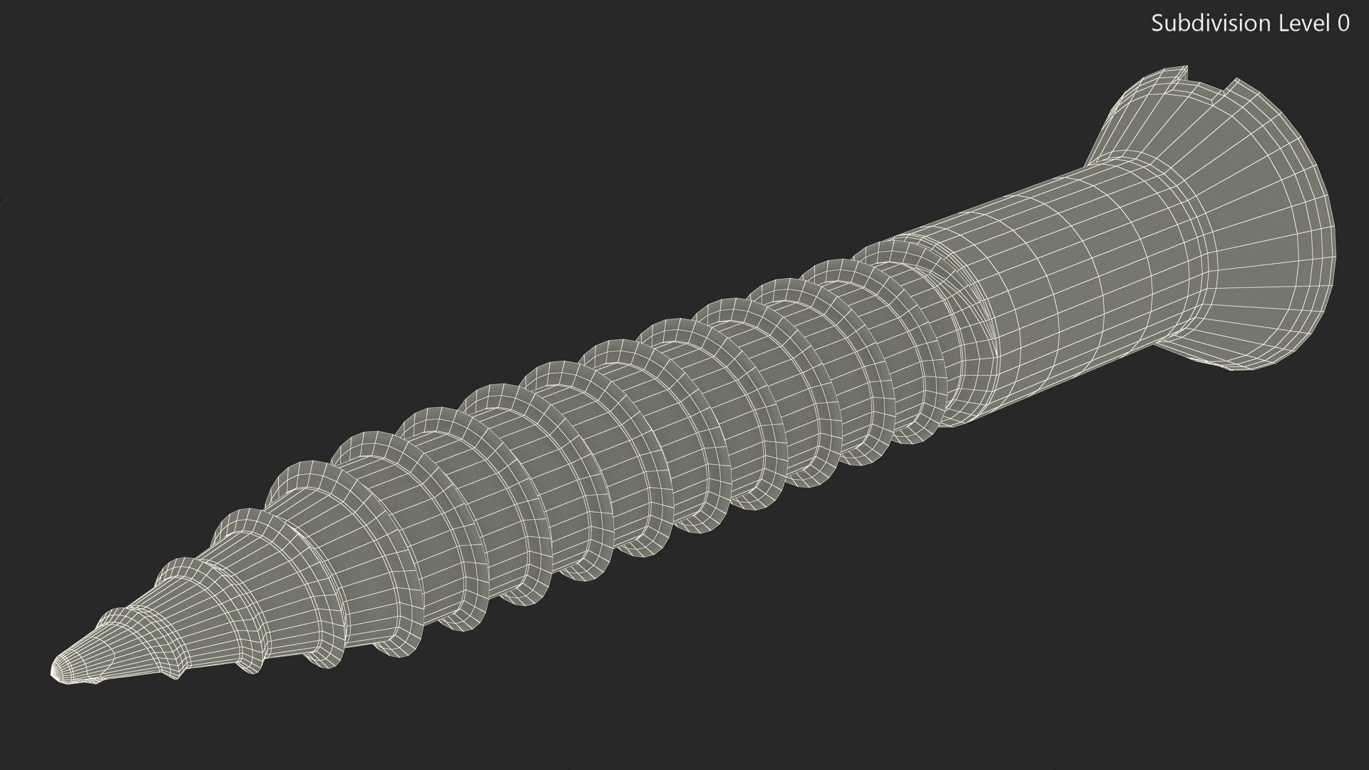 Wood Screw Model - TurboSquid 2240377