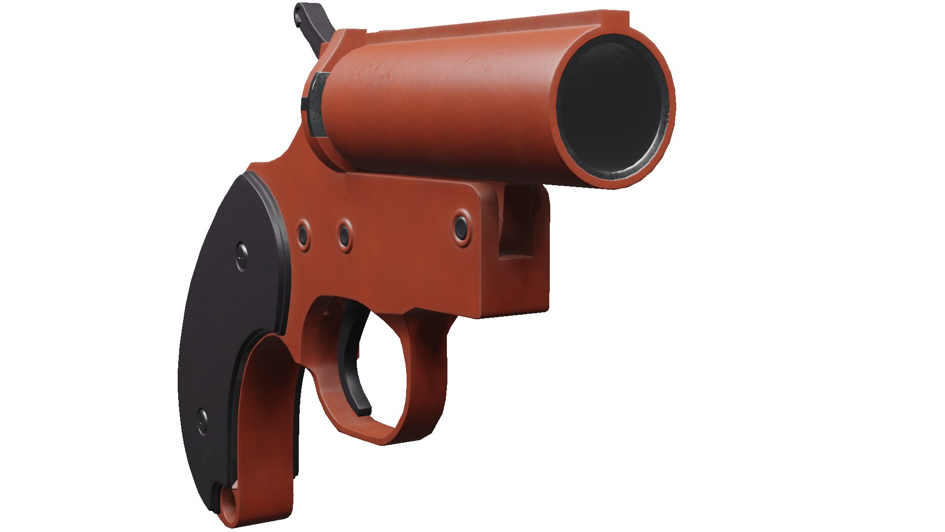 Flare Gun 3D Model - TurboSquid 2123853