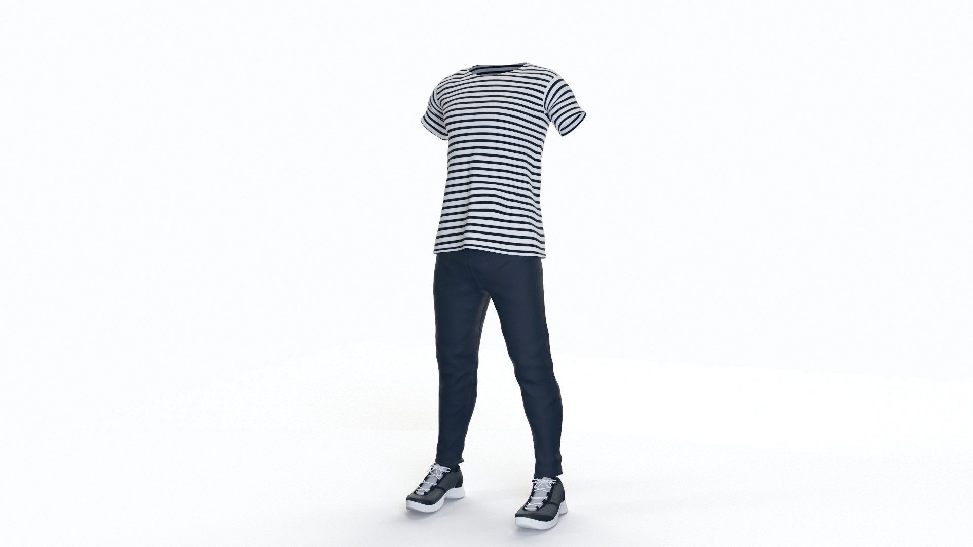 Male Casual Spring Clothing Model - TurboSquid 2172165