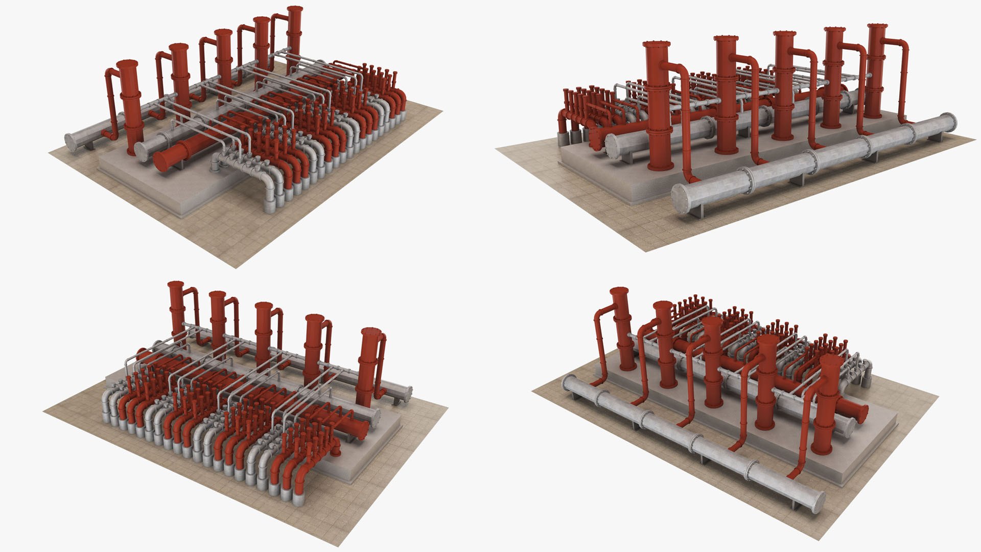 3D Piping 1 Model - TurboSquid 1538882