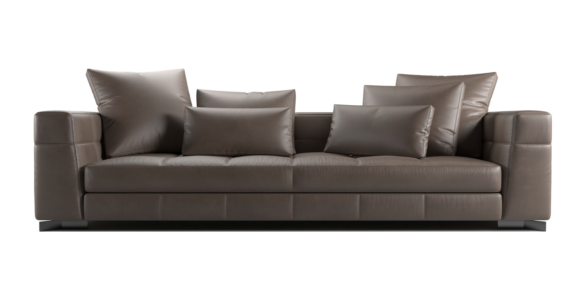 3D Minotti Blazer Leather Sofa - TurboSquid 1976865