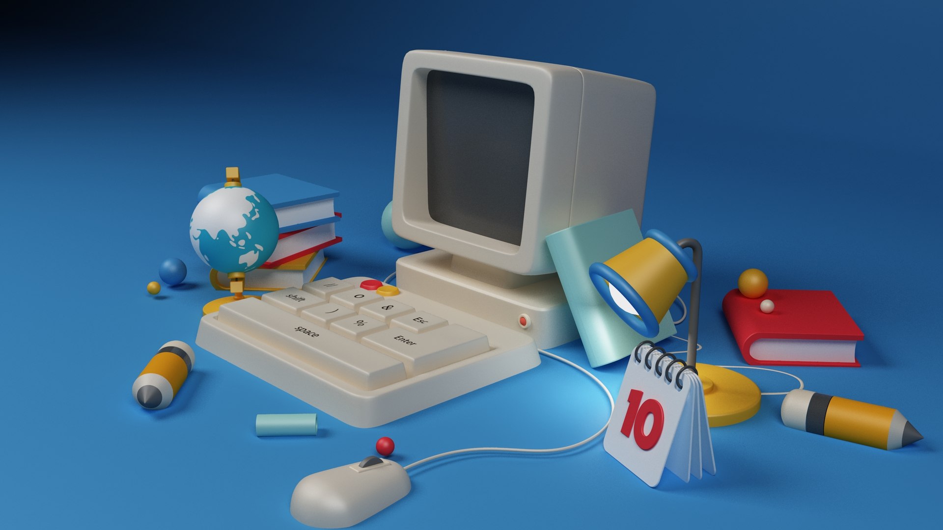 Cartoon Computer 3D Model - TurboSquid 2027501