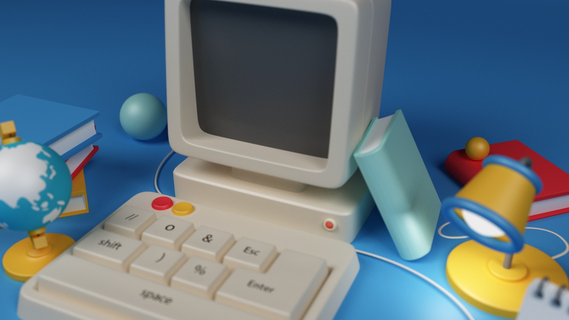 Cartoon Computer 3D Model - TurboSquid 2027501