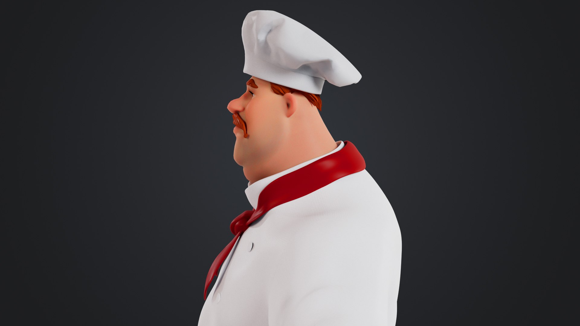 Cartoon Chef Rigged 3D Model - TurboSquid 2352468