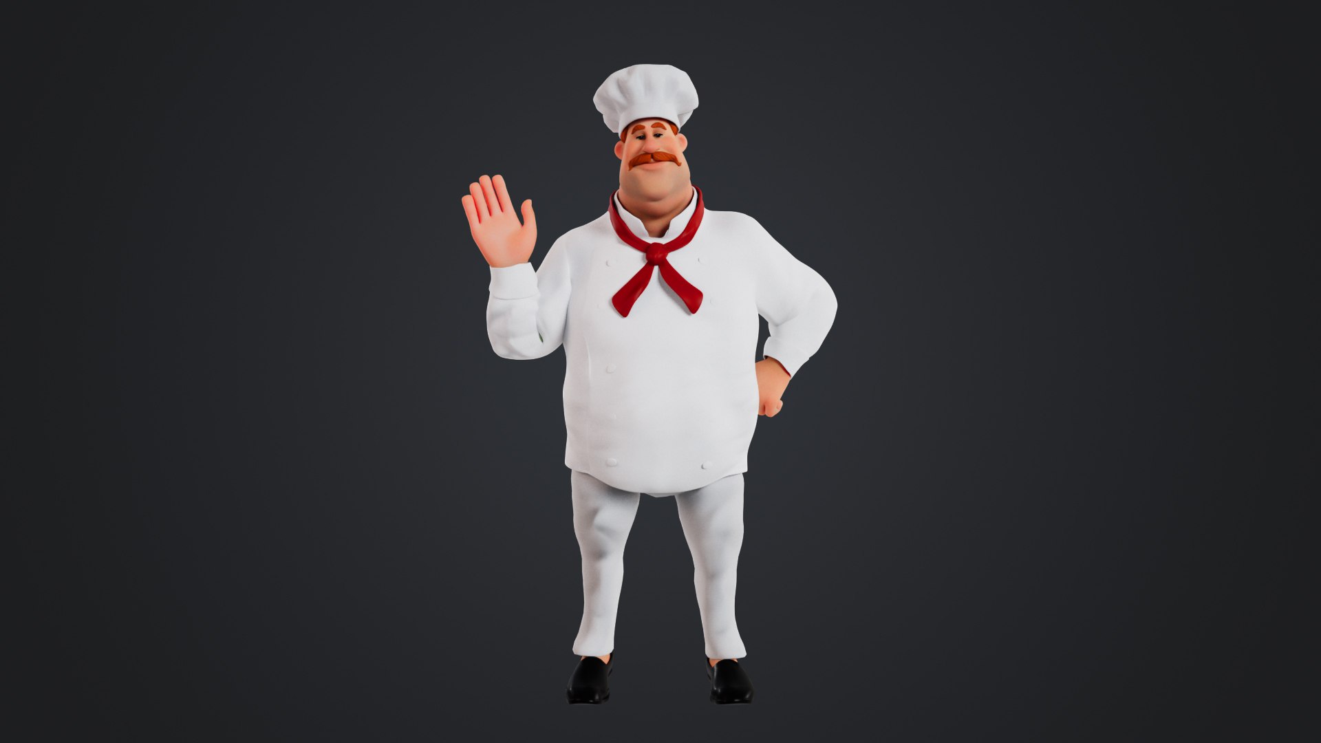 Cartoon Chef Rigged 3D Model - TurboSquid 2352468