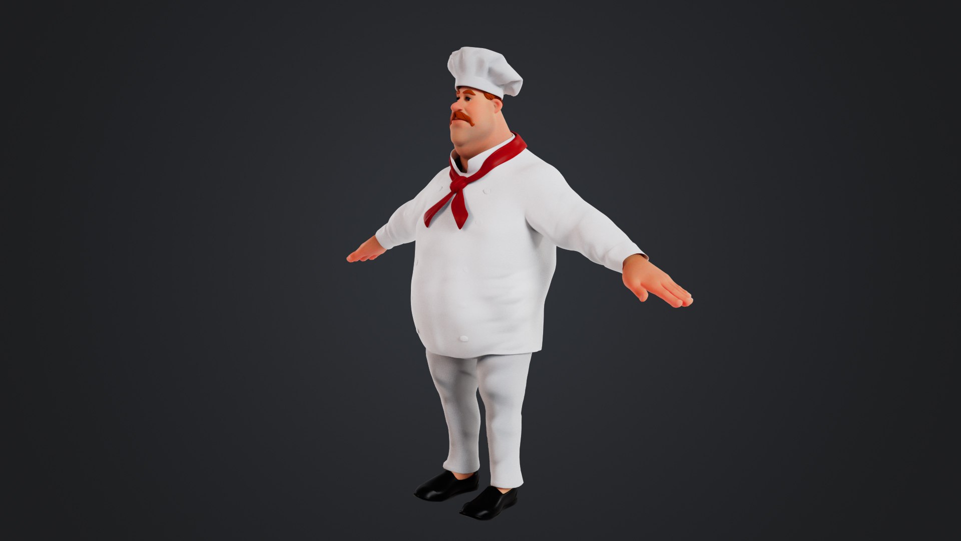 Cartoon Chef Rigged 3D Model - TurboSquid 2352468