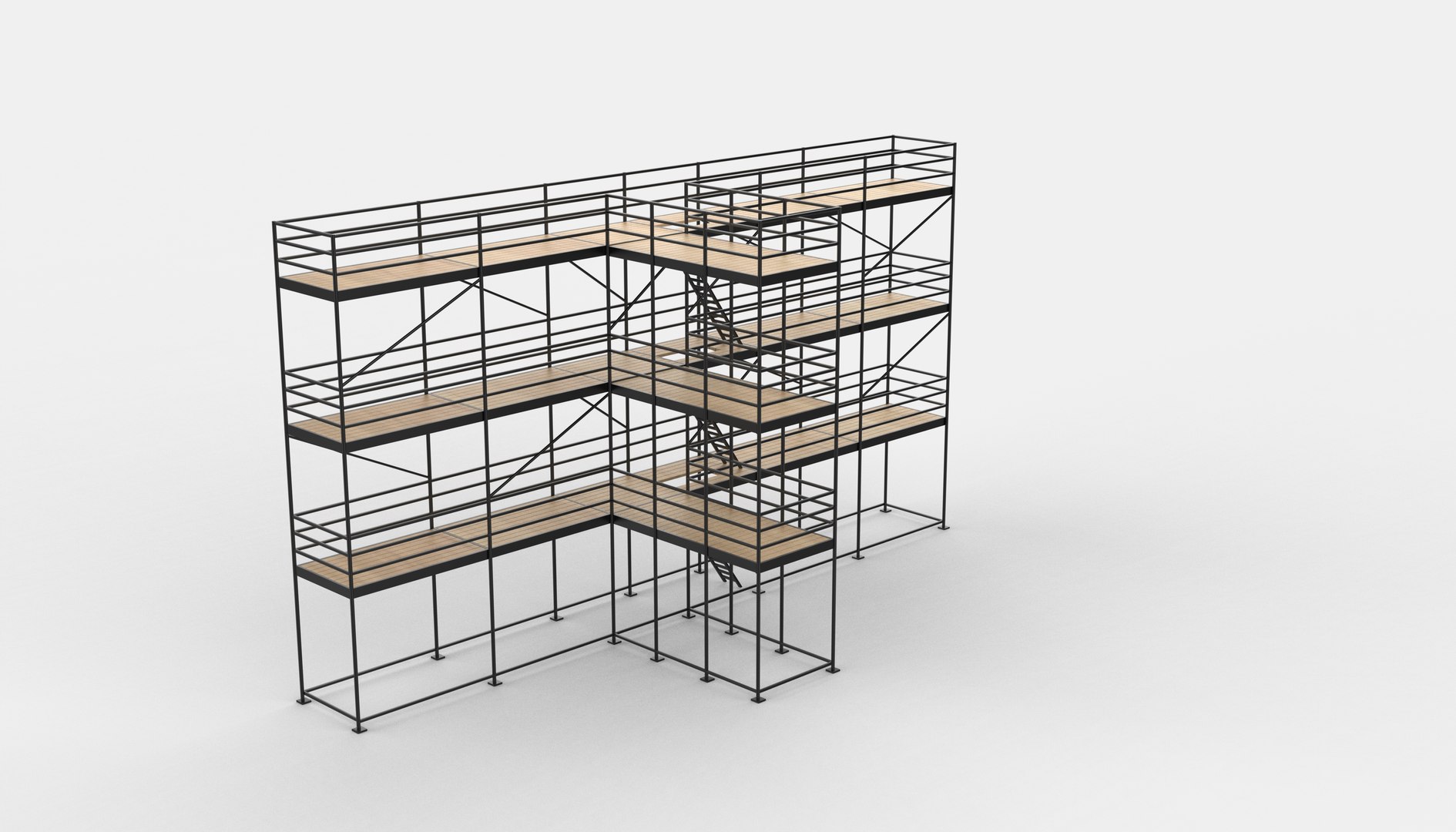 3D Scaffold Tower 3D Model Model - TurboSquid 2514641