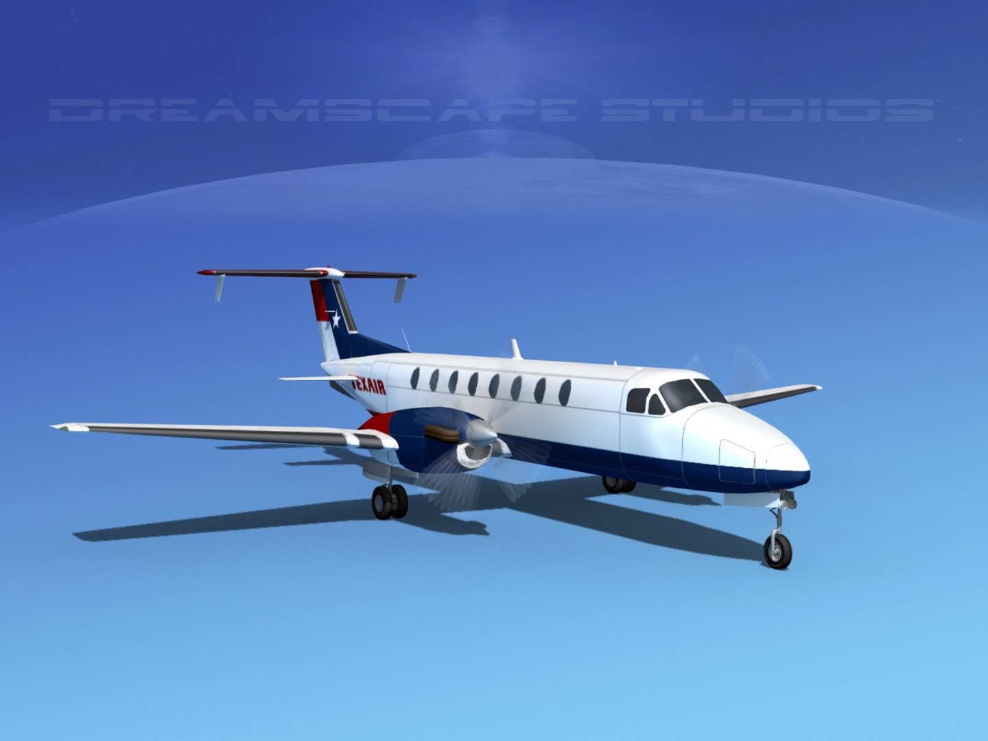 Beechcraft 1900c 3d Model