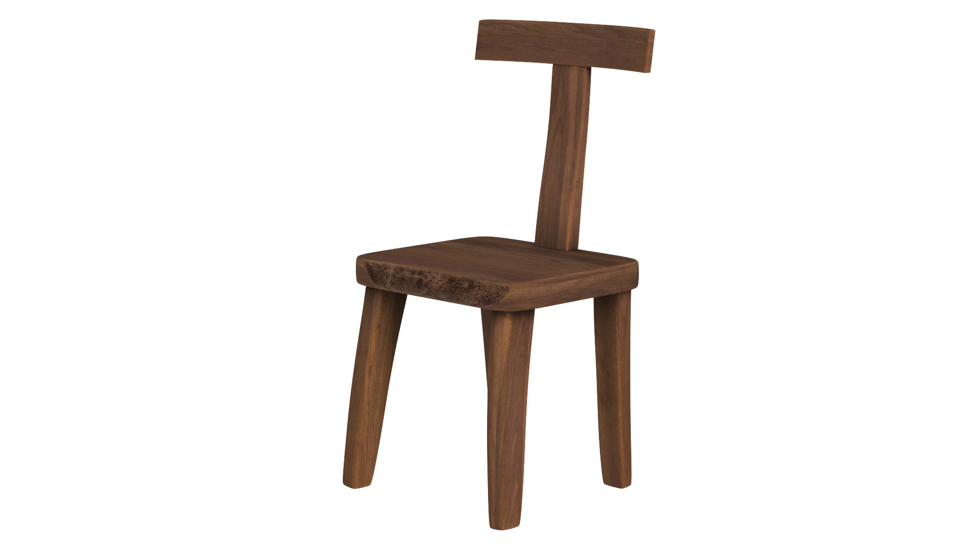 Sculptural Dining Table And Brutalist T-Chair Collection 3D Model ...