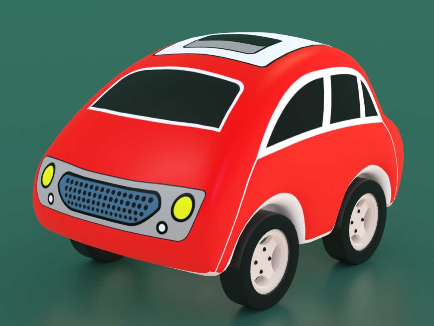 3D toy car cartoon model - TurboSquid 1525334